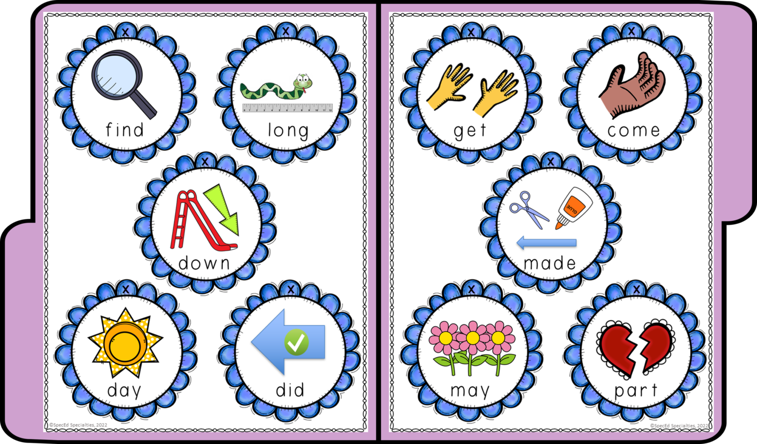 May Flowers and Bugs File Folders - Made By Teachers