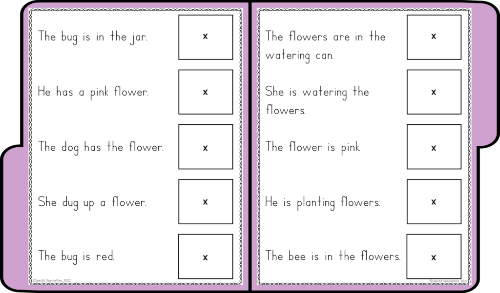 May Flowers and Bugs File Folders - Made By Teachers