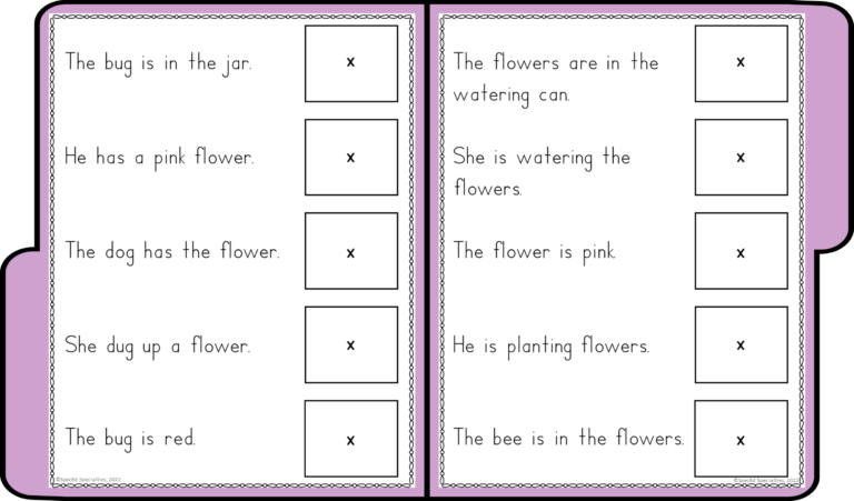 May Flowers and Bugs File Folders - Made By Teachers
