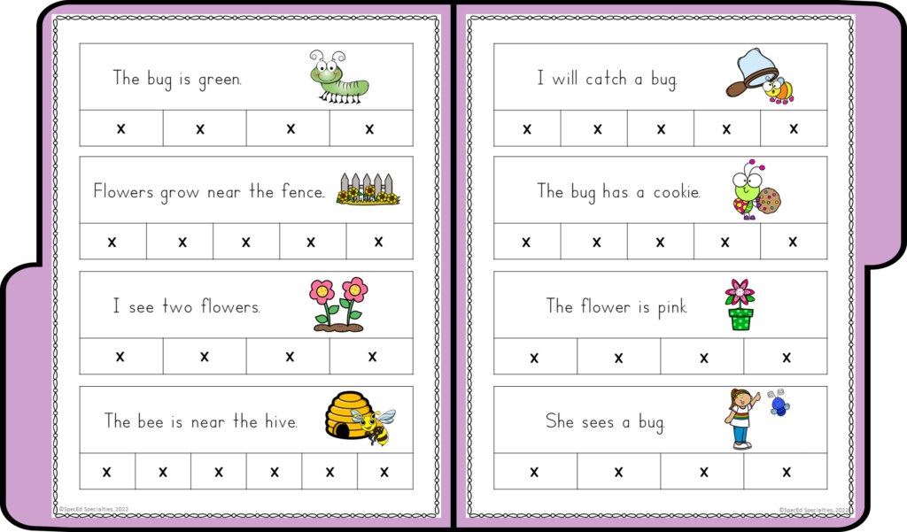 May Flowers and Bugs File Folders - Made By Teachers