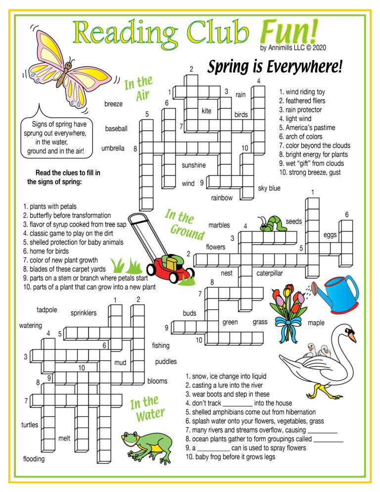 Winter Vocabulary - Synonyms - Printable Crossword Puzzle & Word Search ...