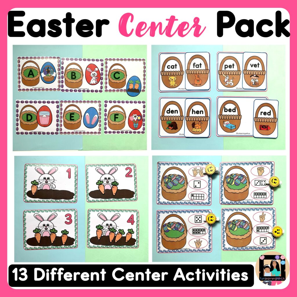 Easter Literacy & Math Centers for Pre-K & Kinders | Made By Teachers