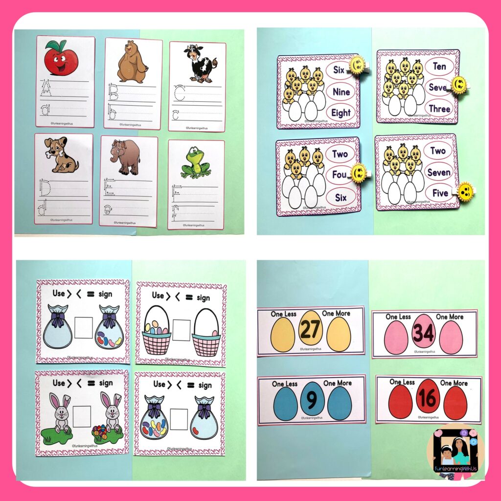 Easter Literacy & Math Centers for Pre-K & Kinders - Made By Teachers