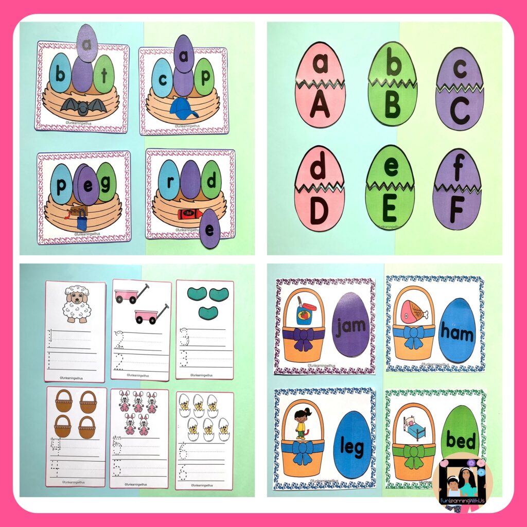 Easter Literacy & Math Centers for Pre-K & Kinders | Made By Teachers