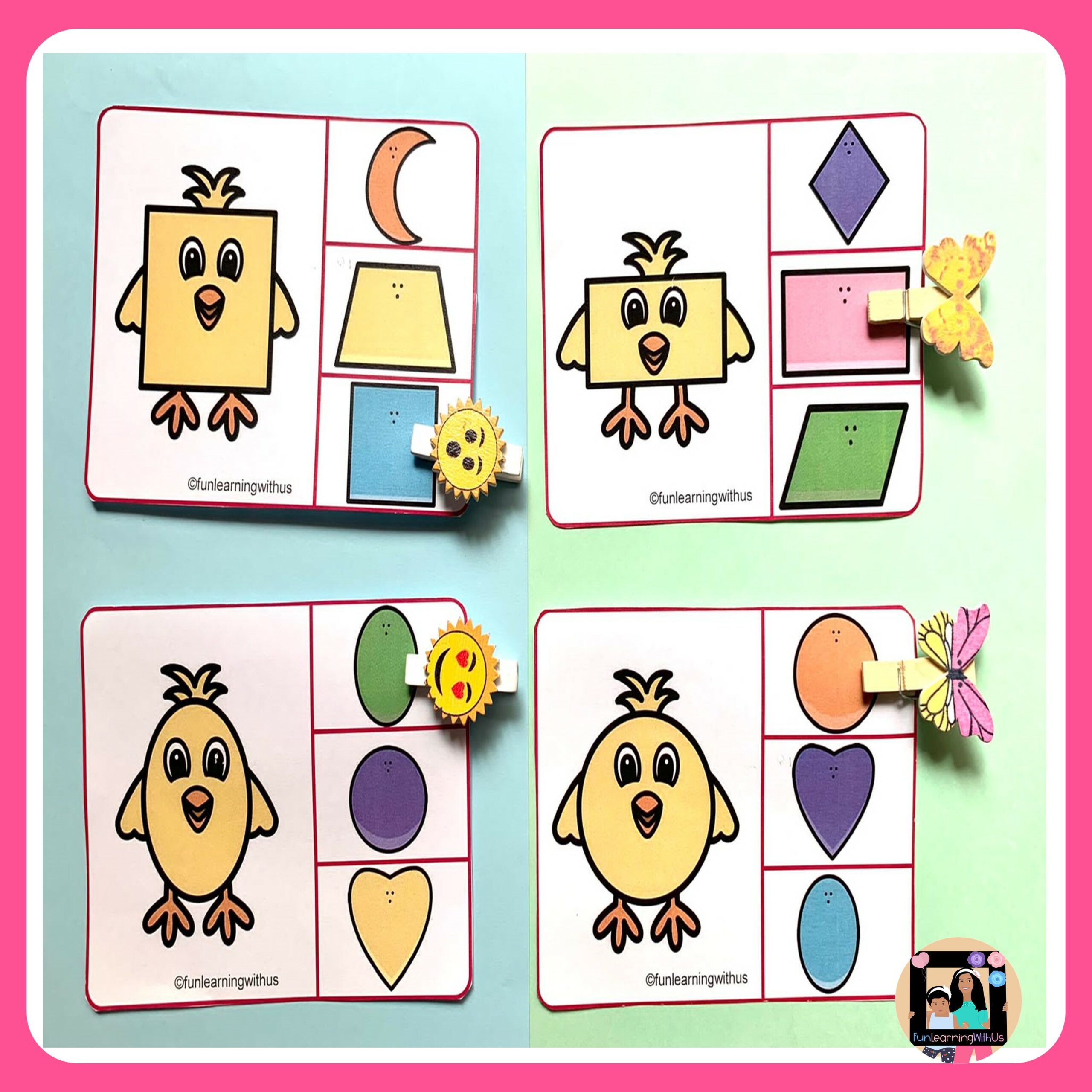 Easter Color & Shapes Centers for Preschool, Pre-K | Made By Teachers