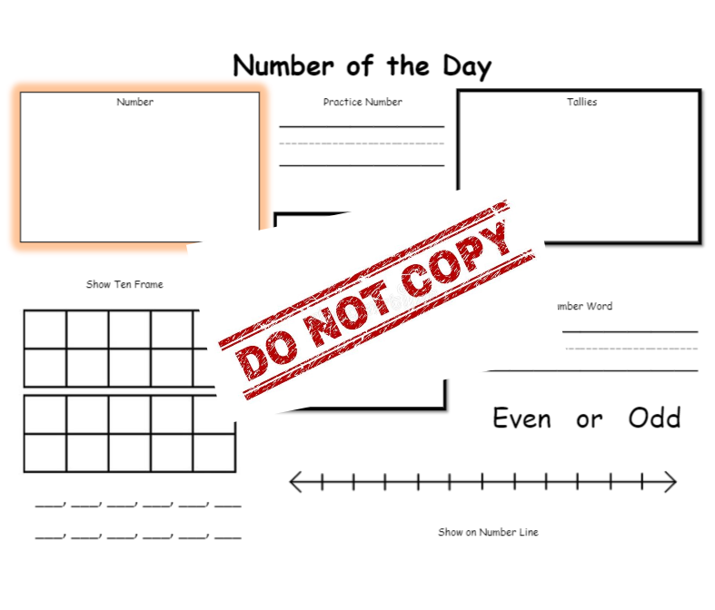 Math Number Of The Day Kinder 1st Made By Teachers