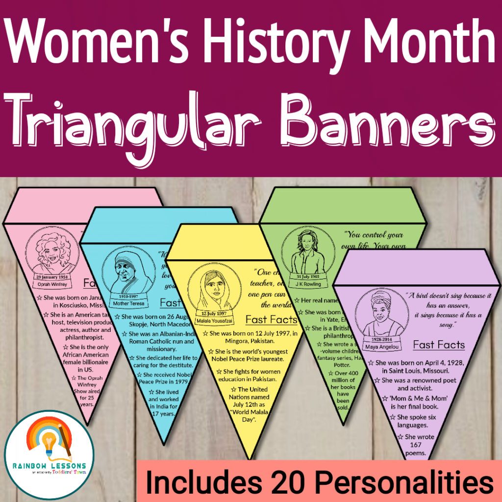 Womens History Month Bulletin Board Banners | Made By Teachers