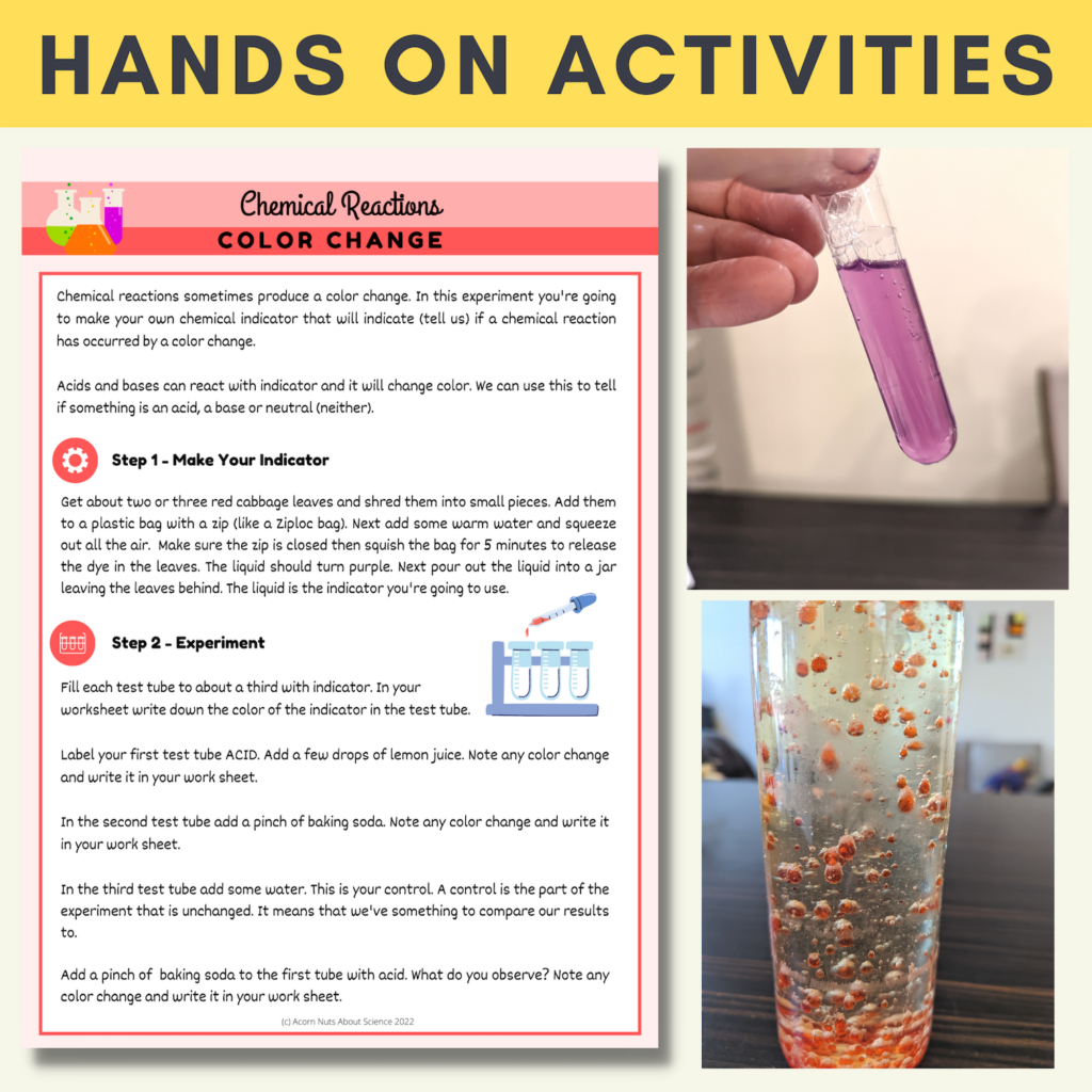 5th Grade Chemical Reactions NGSS 5-PS1-4 | Made By Teachers