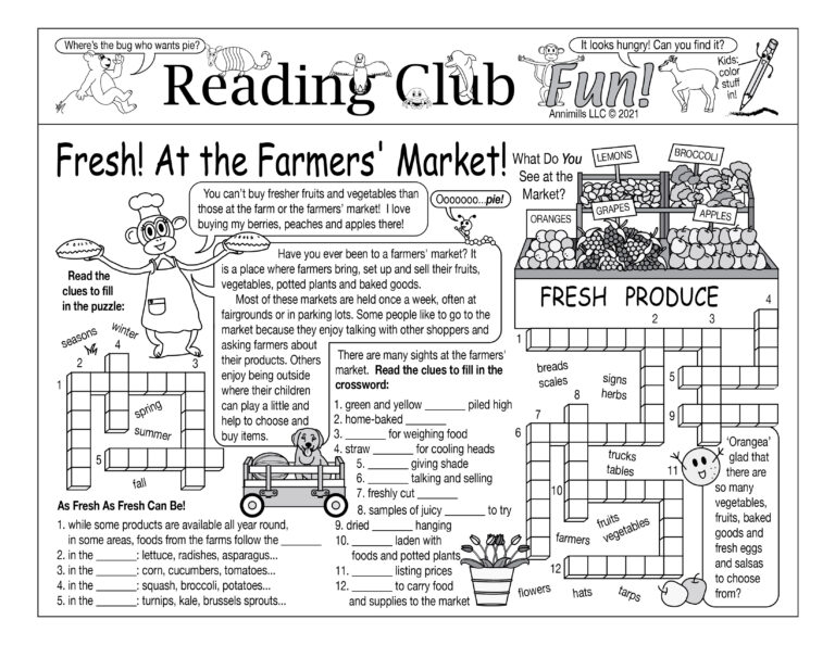 Farmers Market Printable Activity Set | Made By Teachers