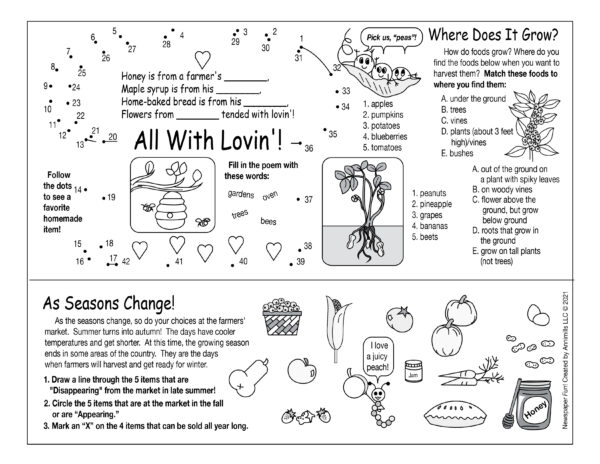 Farmers Market Printable Activity Set | Made By Teachers