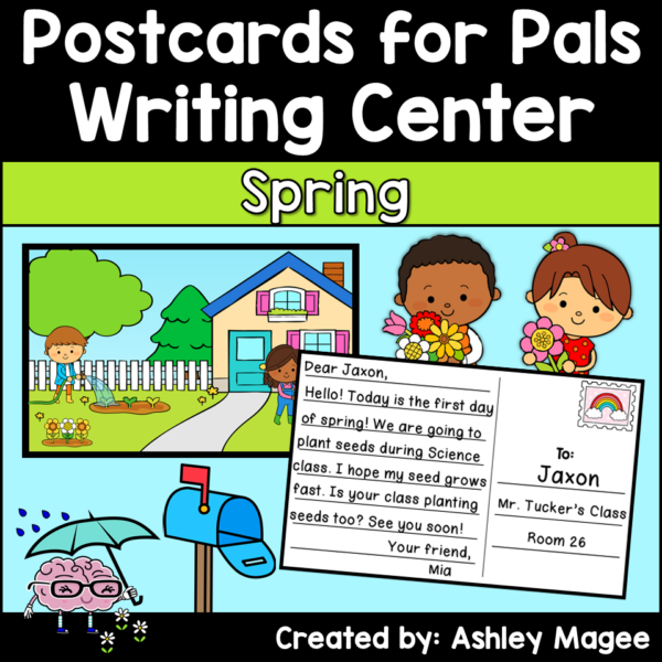 Postcards for Pals: Spring Themed Writing Center - Made By Teachers