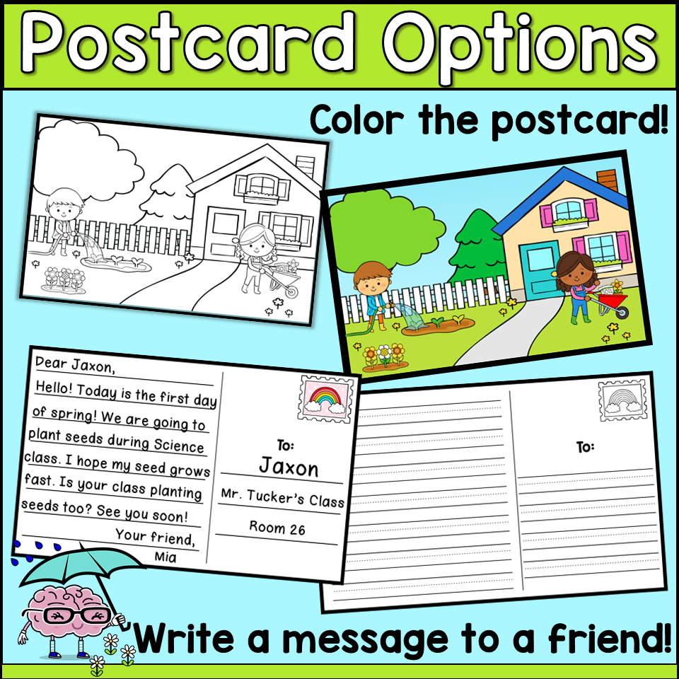 Postcards for Pals: Spring Themed Writing Center | Made By Teachers