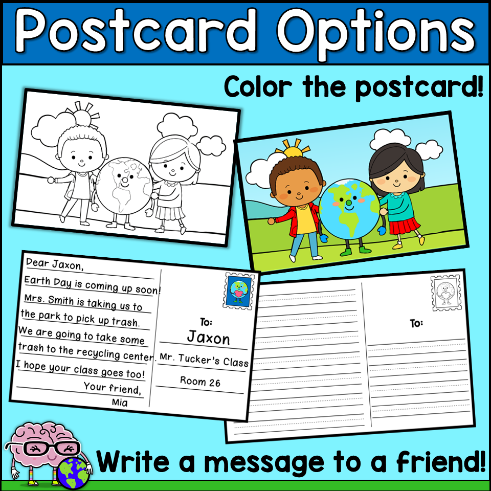 Postcards for Pals: Earth Day April Themed Writing | Made By Teachers