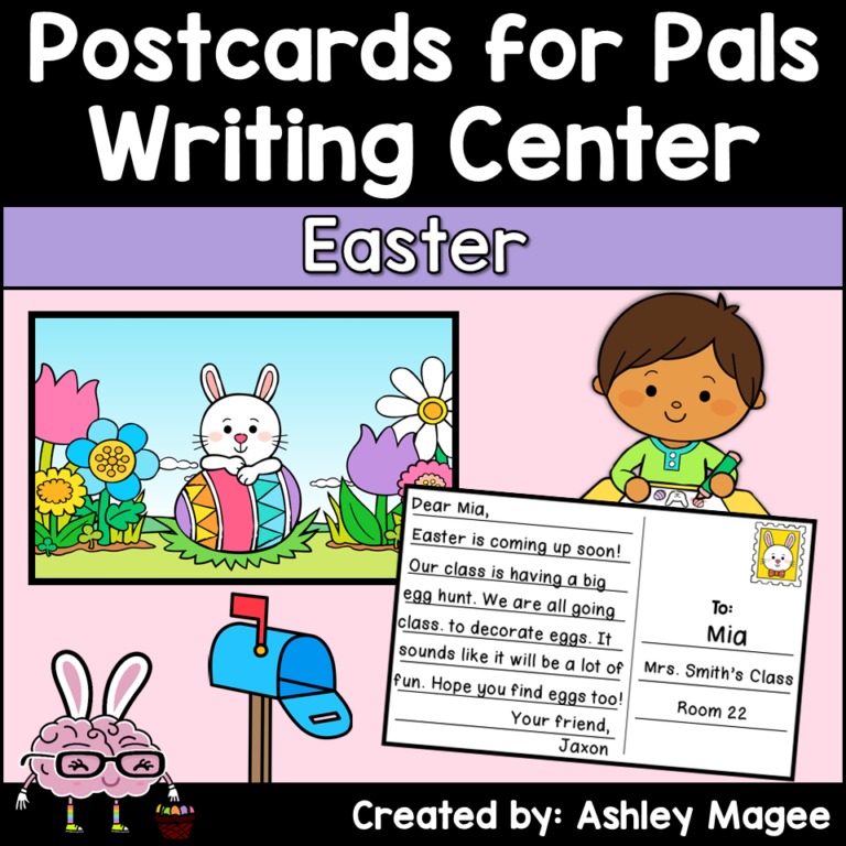 Postcards for Pals: Easter Themed Writing Center | Made By Teachers