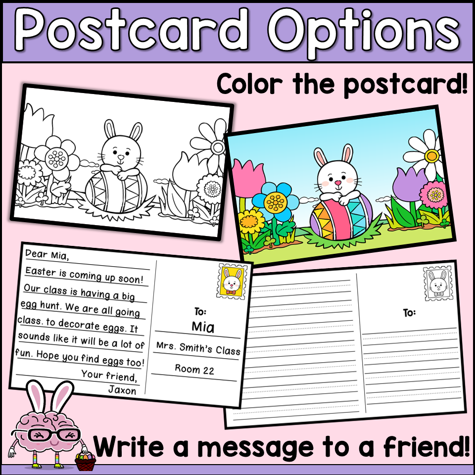 Postcards for Pals: Easter Themed Writing Center | Made By Teachers