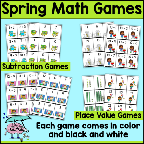 Spring Card Games: 13 Games for Math Centers | Made By Teachers