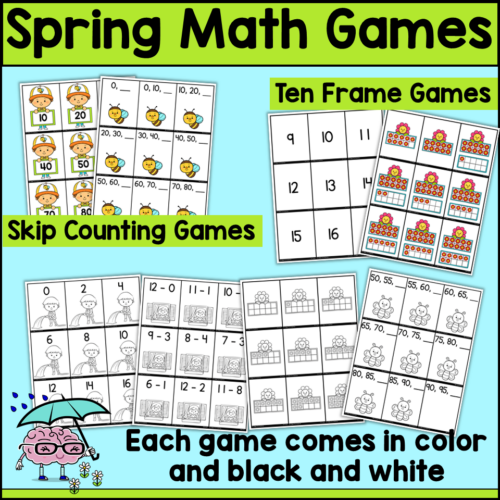 Spring Card Games: 13 Games for Math Centers | Made By Teachers