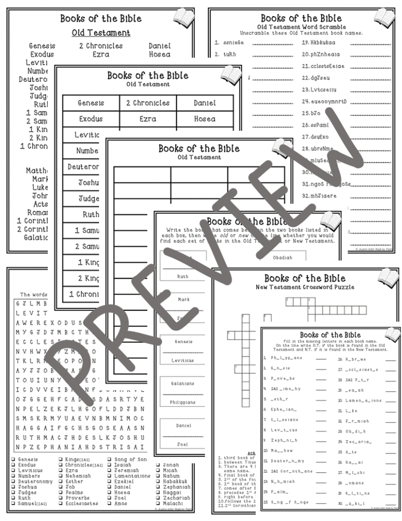 Books of the Bible Activities - Made By Teachers