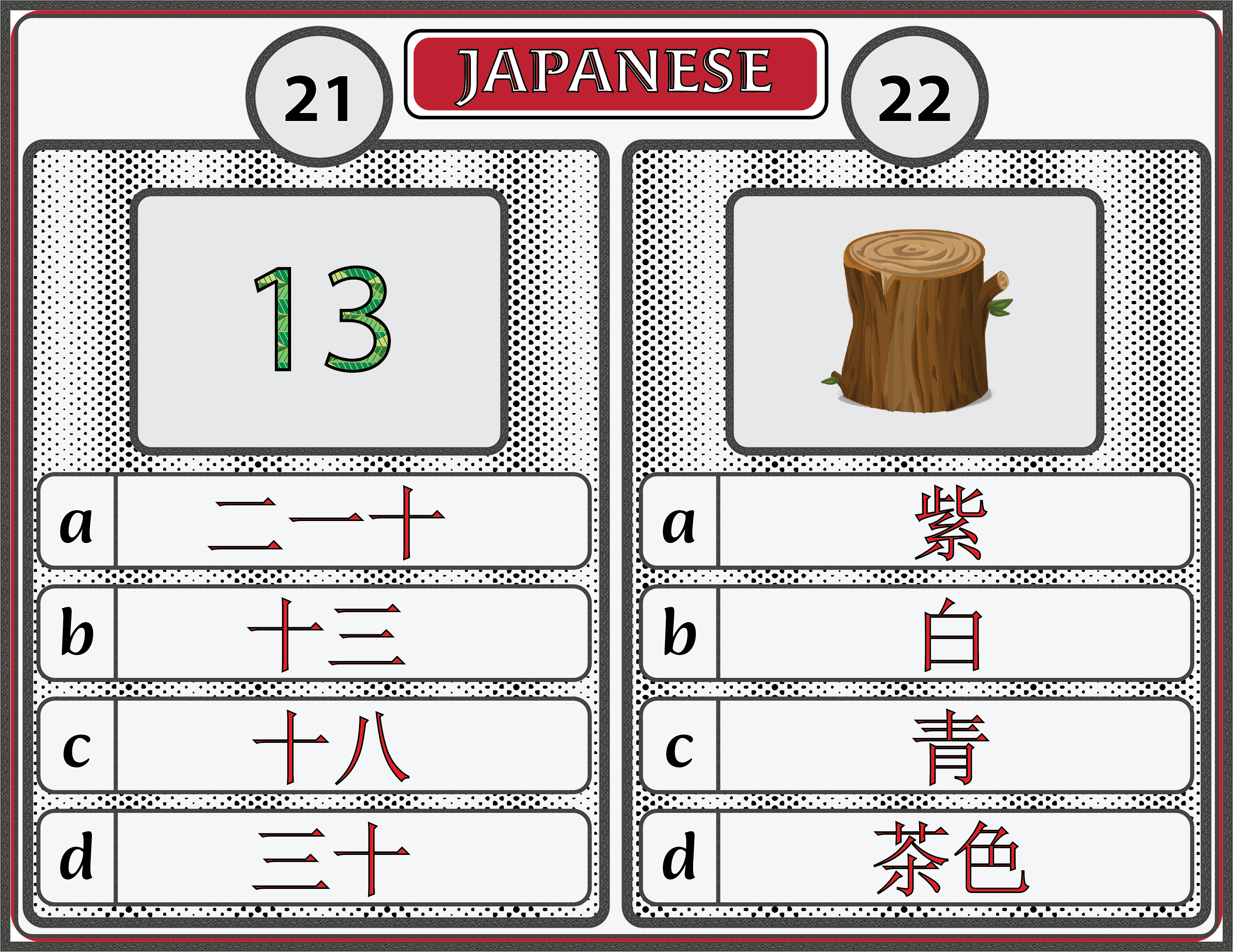 Japanese Task Cards (Kanji) – Numbers & Colors | Made By Teachers