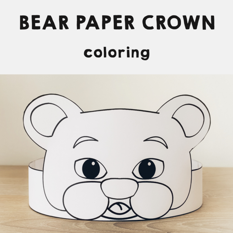 Ocean Animals Sea Paper Crowns Printable Coloring Craft Activity - Made ...