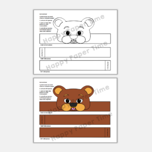 Bear Paper Crowns Printable Coloring Craft | Made By Teachers