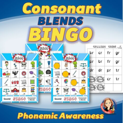 Beginning Consonant Blends Bingo Game - Made By Teachers