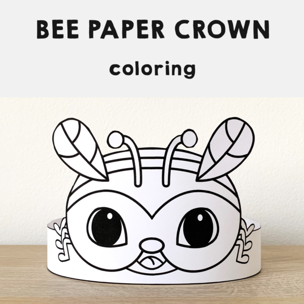 Bugs Insects Paper Crowns Headbands Hats Printable Coloring Craft ...