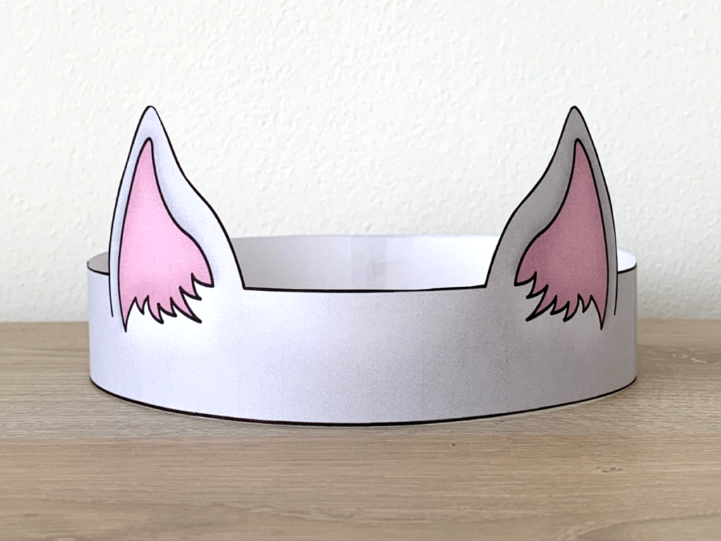 Cat Ears Paper Crown Printable Coloring Craft - Made By Teachers