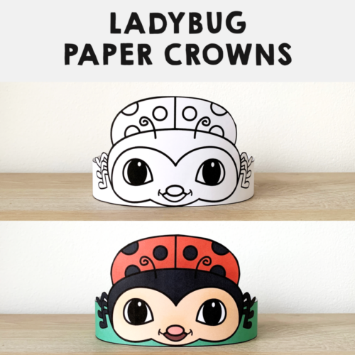 Ladybug Paper Crowns Printable Costume Craft | Made By Teachers