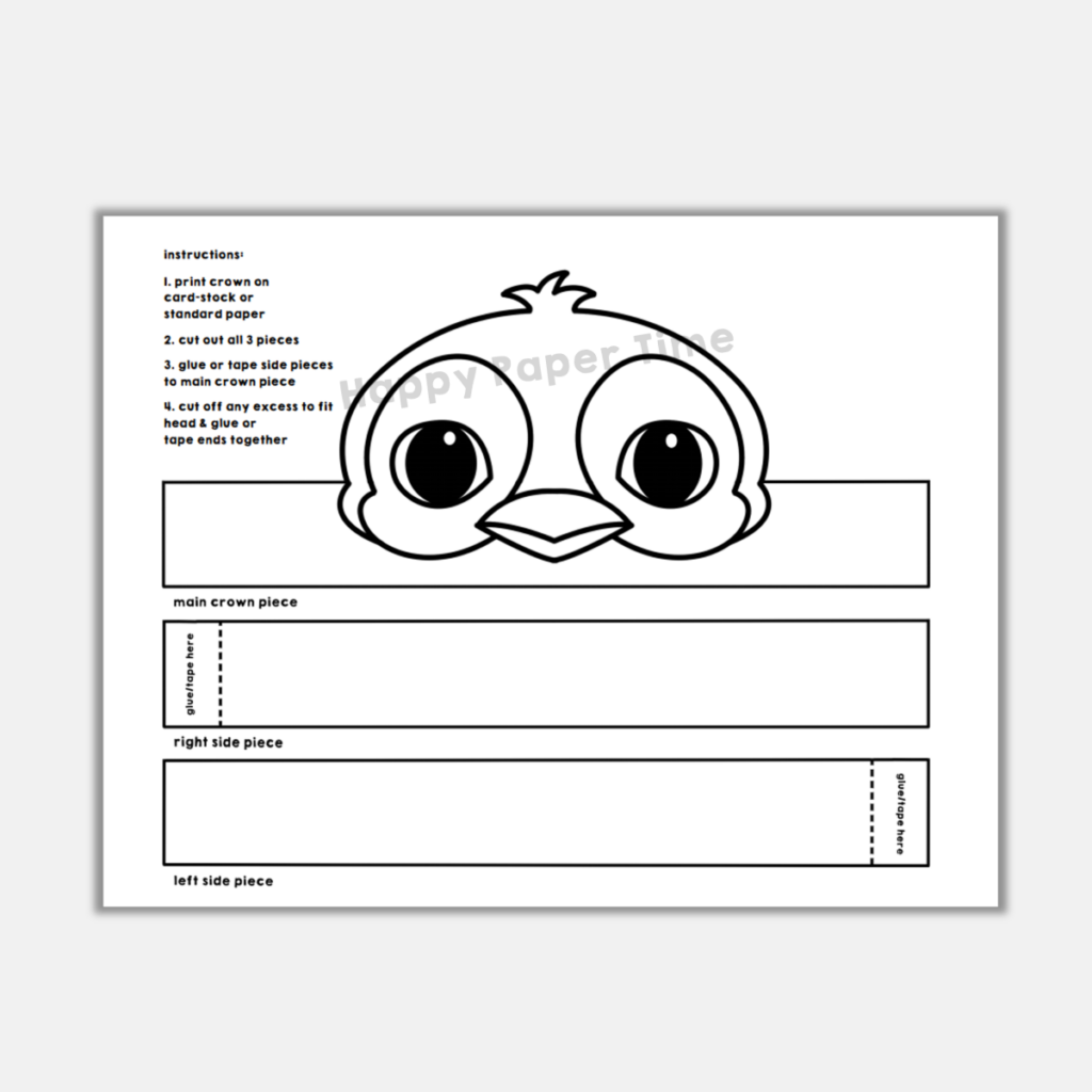 Penguin Paper Crown Printable Coloring Craft | Made By Teachers