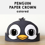 Penguin Paper Crown Printable Costume Craft | Made By Teachers