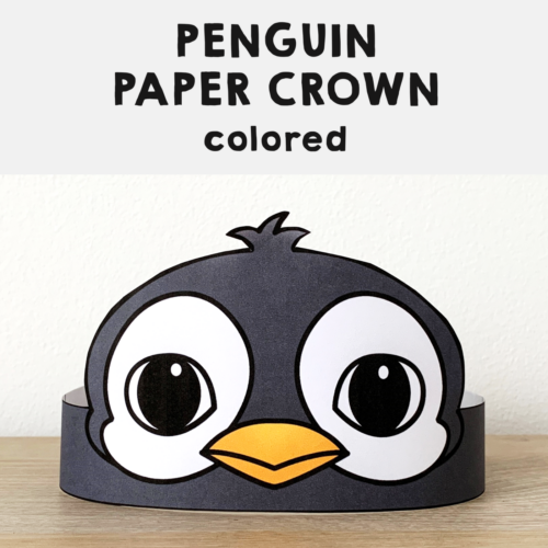 Penguin Paper Crown Printable Costume Craft | Made By Teachers
