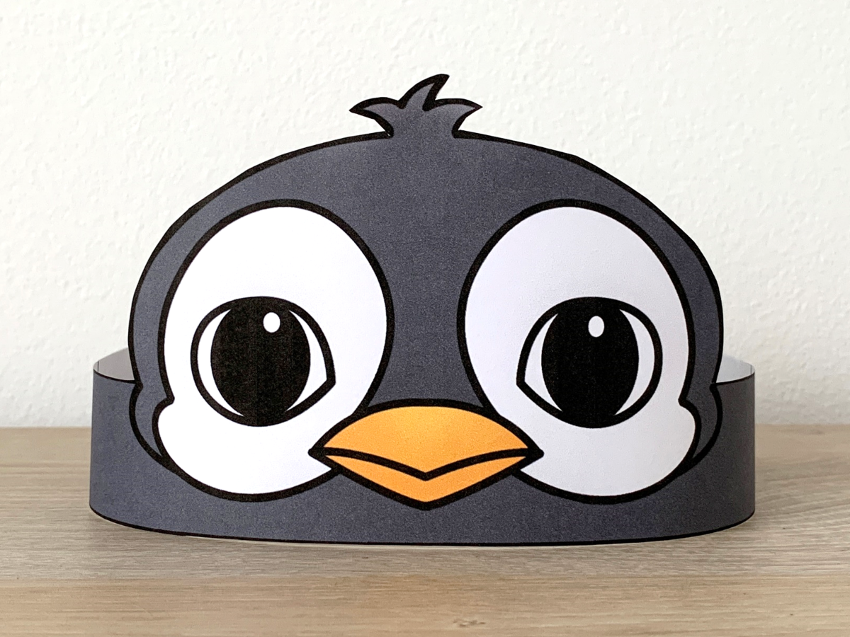 Penguin Paper Crown Printable Costume Craft | Made By Teachers