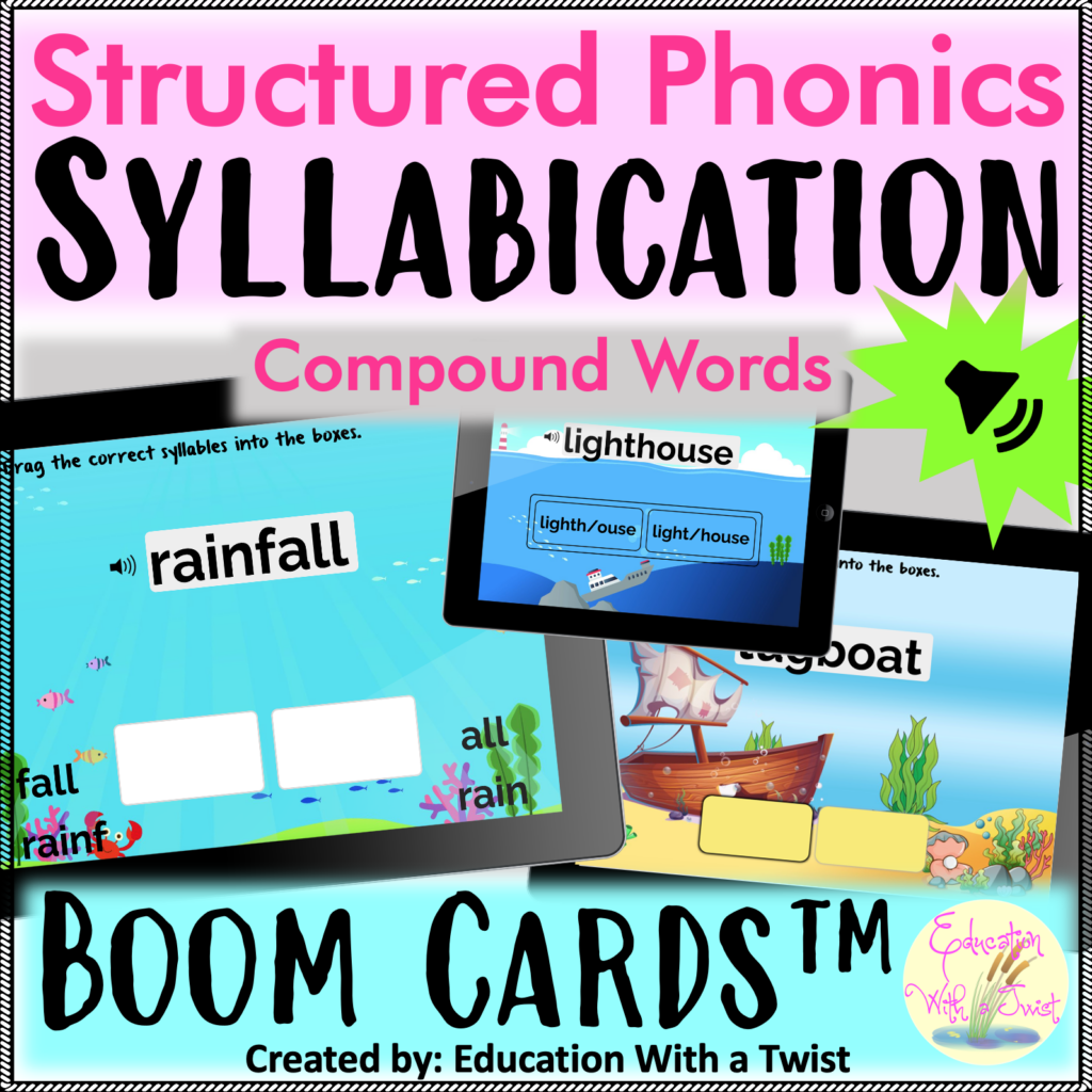 Boom Cards™ Structured Phonics Compound Words - Made By Teachers