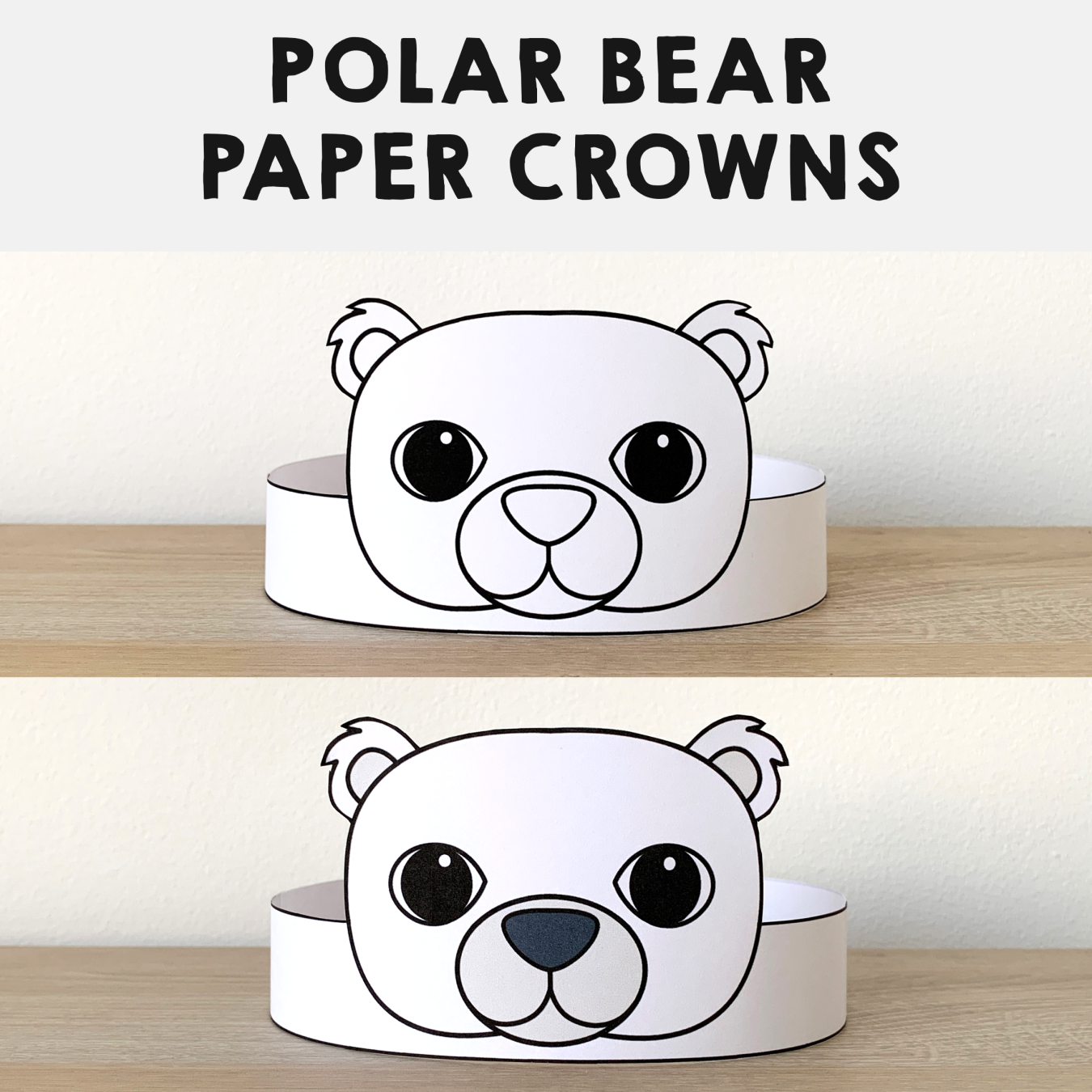 Gingerbread Man Paper Crown Printable Coloring Craft Winter Christmas ...