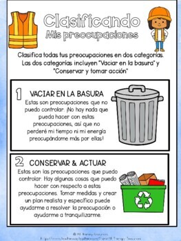 SPANISH VERSION - Declutter your Worries Brain Dump | Made By Teachers