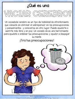 SPANISH VERSION - Declutter your Worries Brain Dump | Made By Teachers