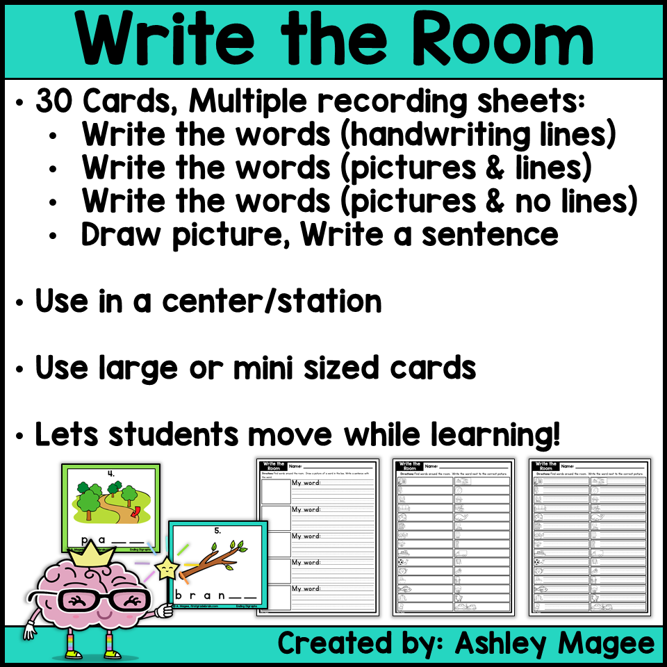 Phonics Scoot Ending Digraphs Trigraphs Scoot Write the Room Task Cards ...