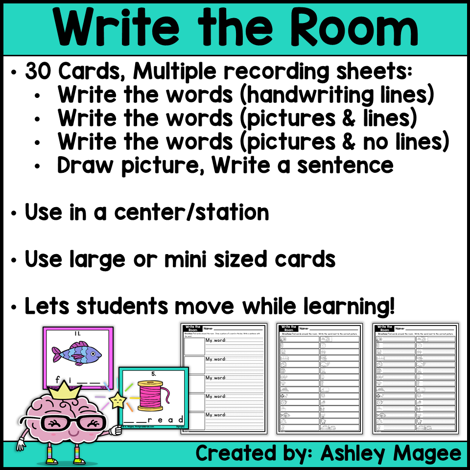 Phonics Scoot Digraphs Scoot Write the Room Task Cards Center Game ...
