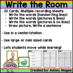 CVC Scoot! Short i Edition - Scoot, Write the Room or Task Cards Center ...