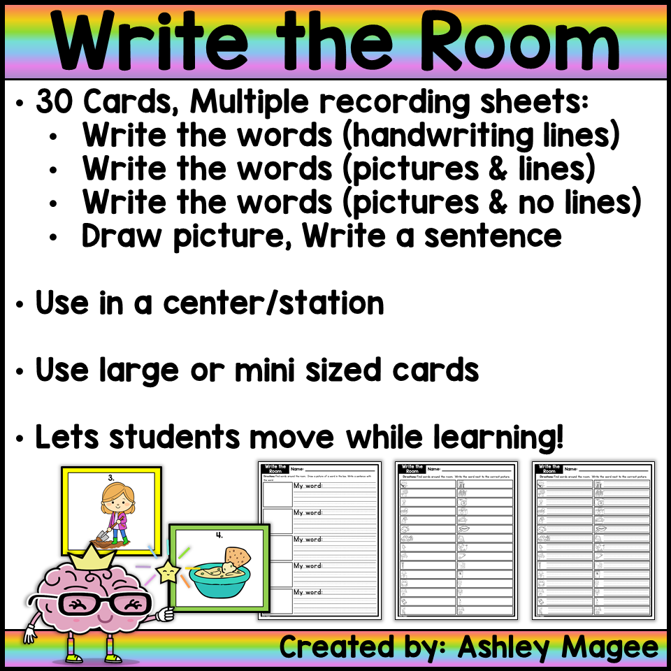 CVC Scoot! Short i Edition - Scoot, Write the Room or Task Cards Center ...
