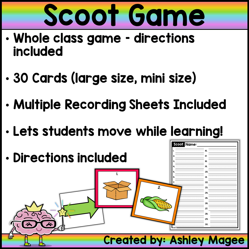 CVC Scoot! Short o Edition - Scoot, Write the Room or Task Cards Center ...