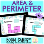 Boom Cards™ Area and Perimeter With Grid | Made By Teachers