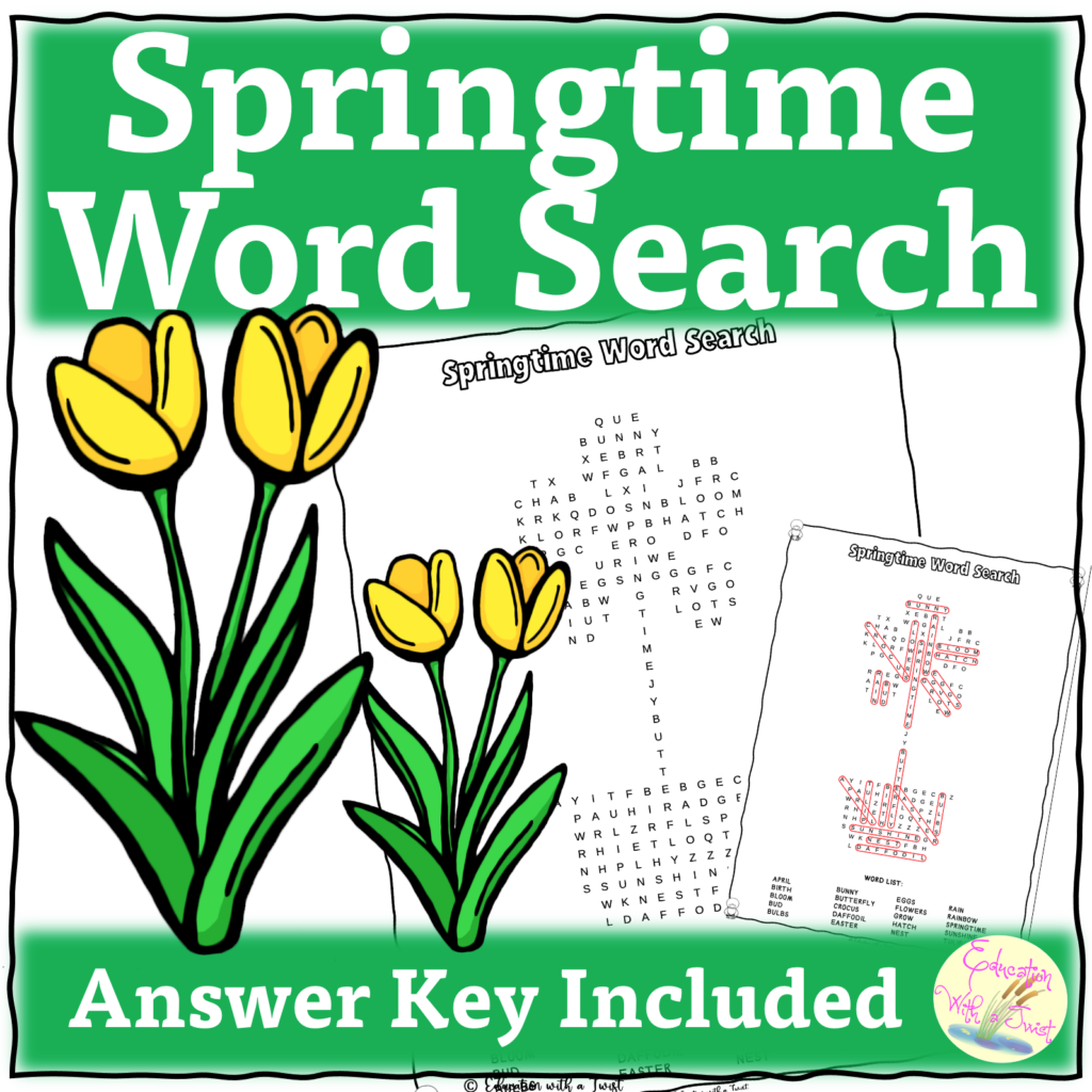 Spring Word Search Activity Printable | Made By Teachers