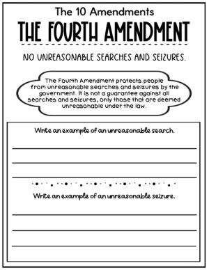 Bill of Rights Worksheets | The 10 Amendments | Constitution Worksheets ...