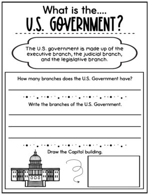 What is.. the U.S. Government? Worksheets - Reading Comprehension ...