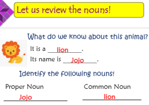 Common and Proper Nouns for Power Point Slides and PDF Worksheets ...
