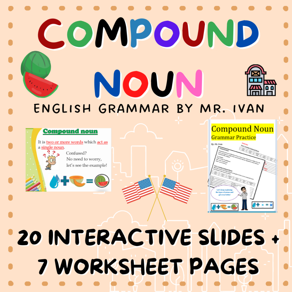 Compound Noun for Power Point Slides and PDF Worksheets | Made By Teachers