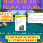 Singular and Plural Nouns for Power Point Slides and PDF Worksheets ...