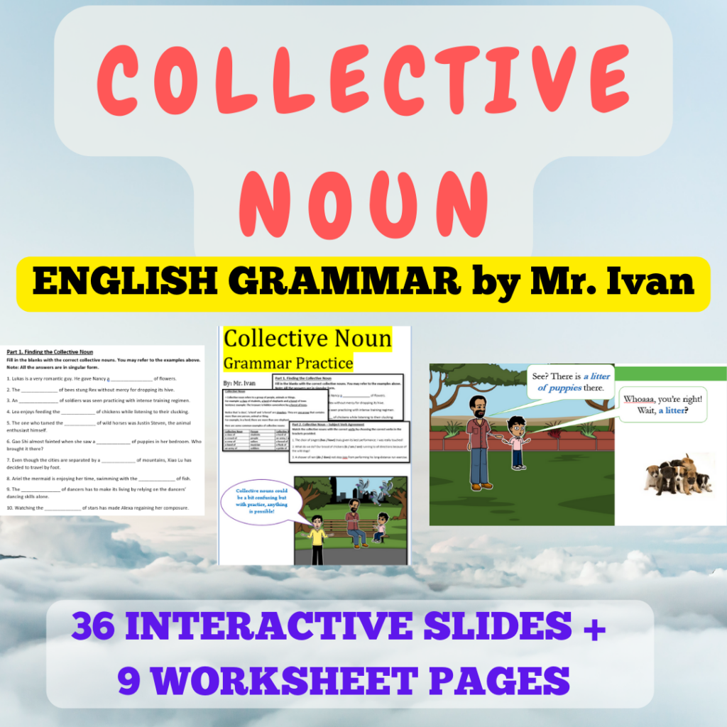 Collective Noun for Power Point Slides and PDF Worksheets - Made By ...